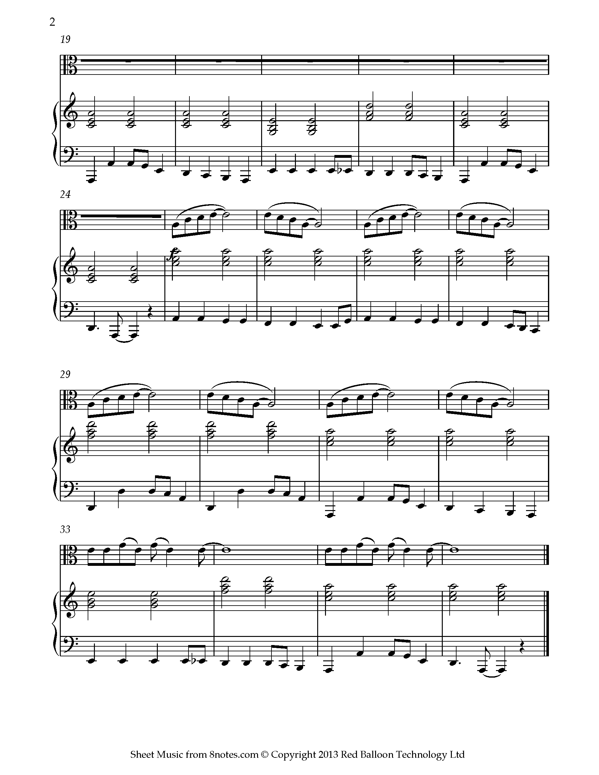 David Bruce - Cool Blues Sheet music for Viola - 8notes.com