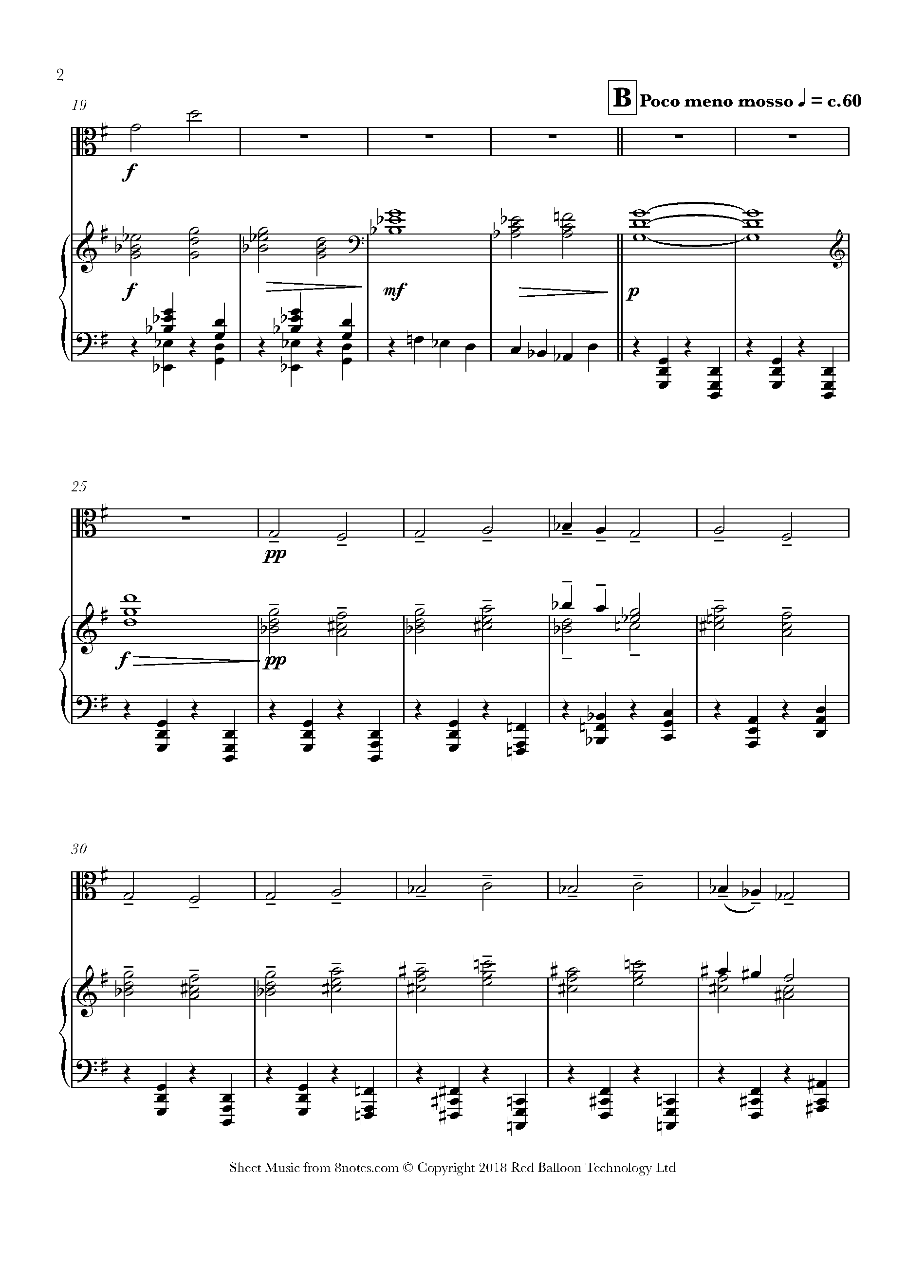 Holst - Saturn, The Bringer of Old Age from The Planets Sheet music for ...