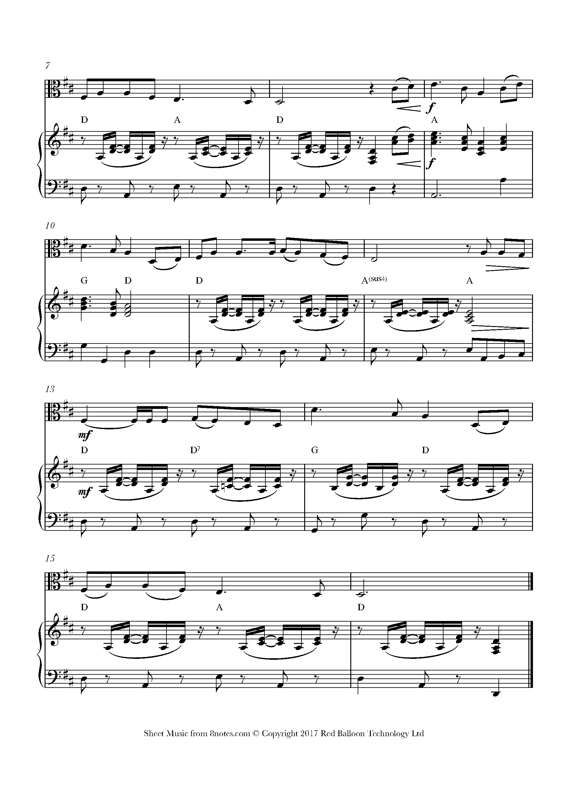 Leaving of Liverpool Sheet music for Viola - 8notes.com