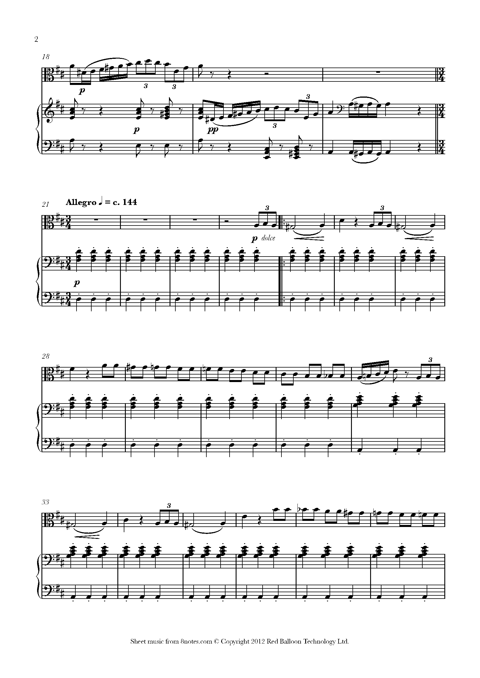 Rossini - Thieving Magpie Overture Sheet music for Viola - 8notes.com