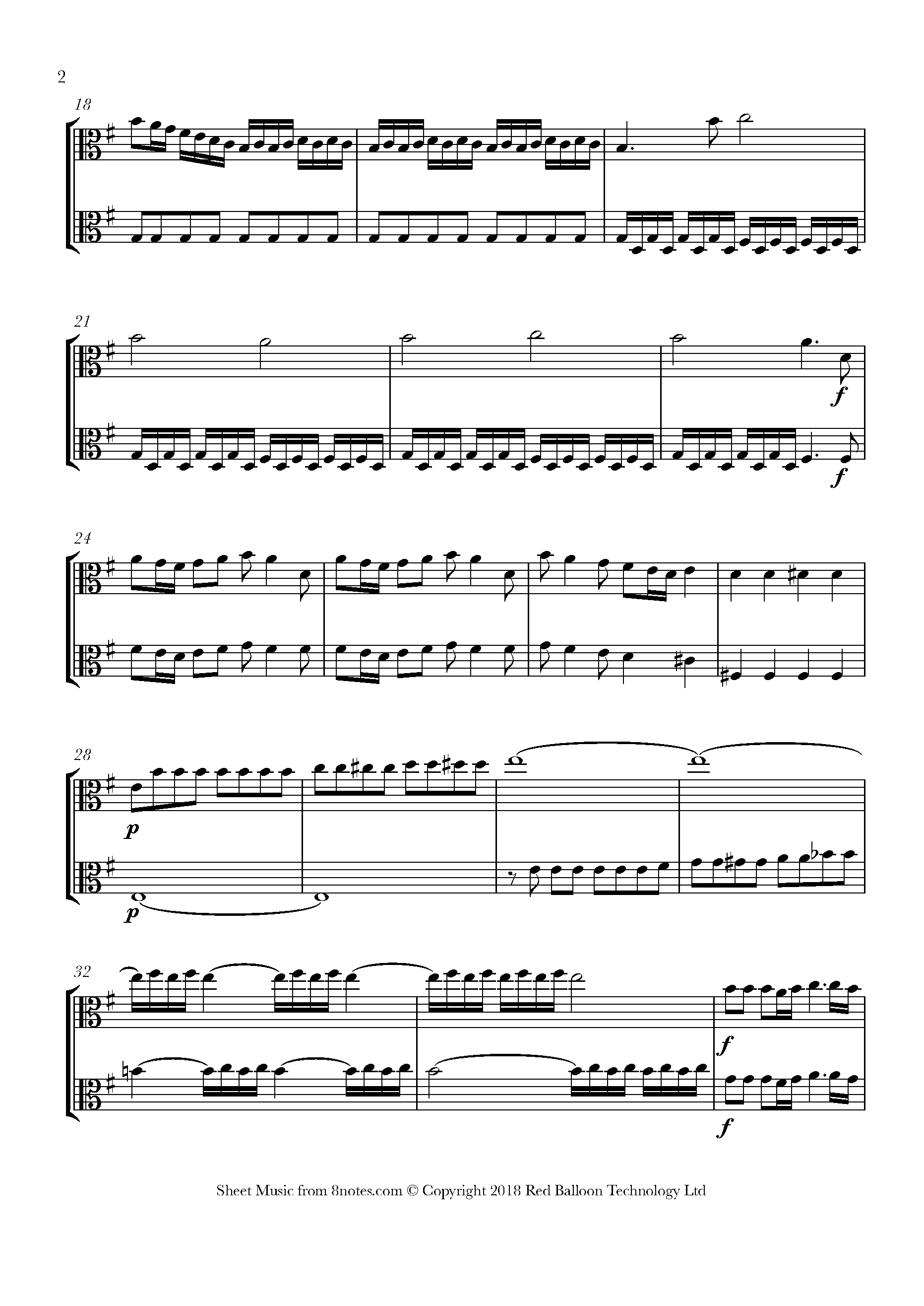 Vivaldi - Spring from The Four Seasons 1. Allegro Sheet music for Viola ...