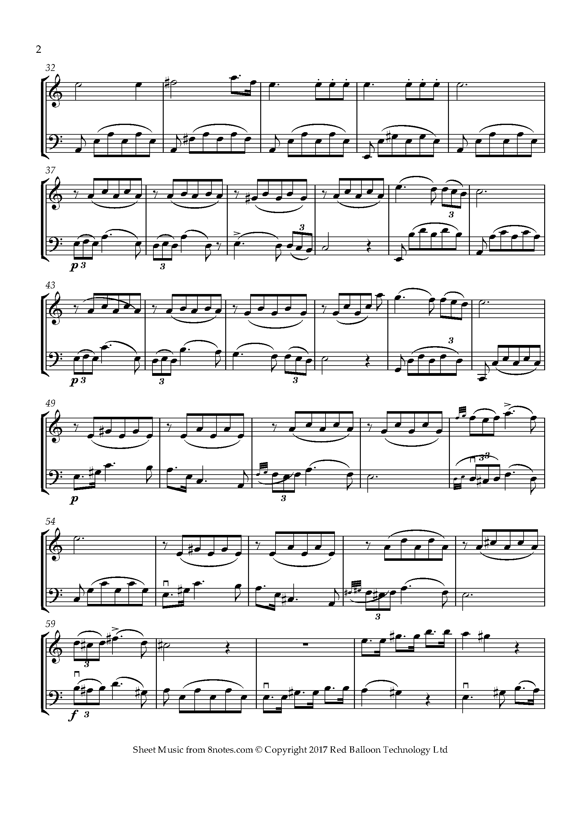 Schubert - Serenade (Standchen) Sheet music for Violin-Cello Duet ...