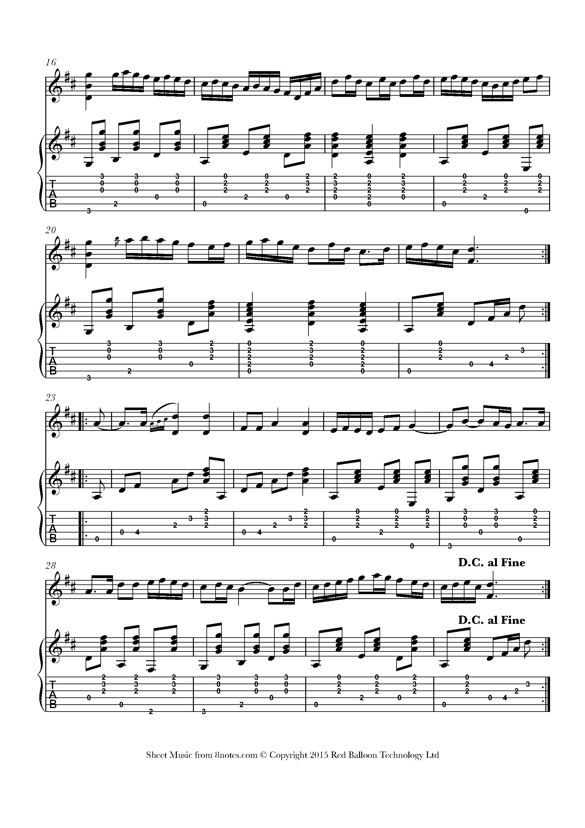 Bingsjö Storpolska (Norwegian Polka) Sheet music for Violin-Guitar ...