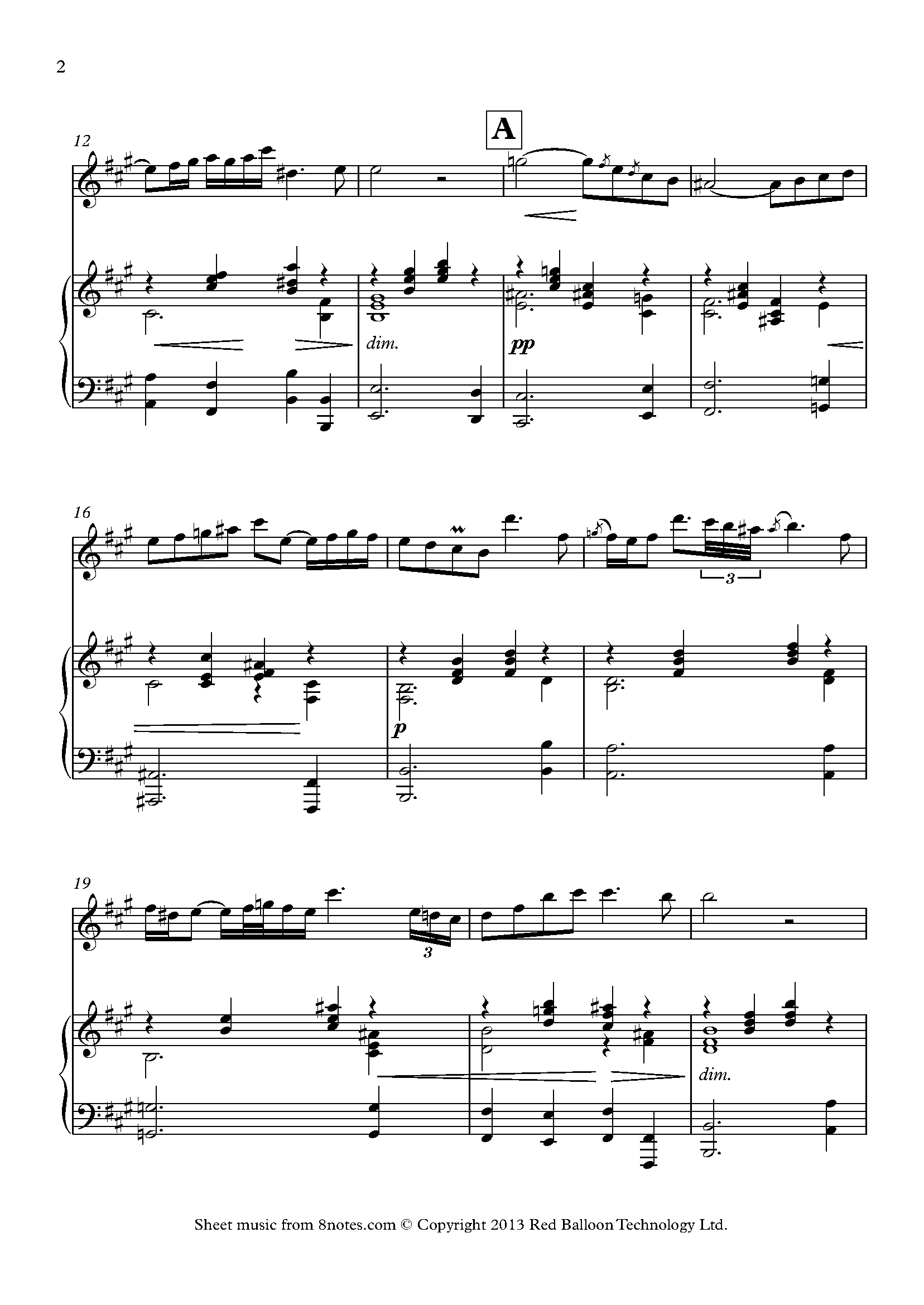 Bach - Violin Concerto BWV 1056 2nd mvt Sheet music for Violin - 8notes.com