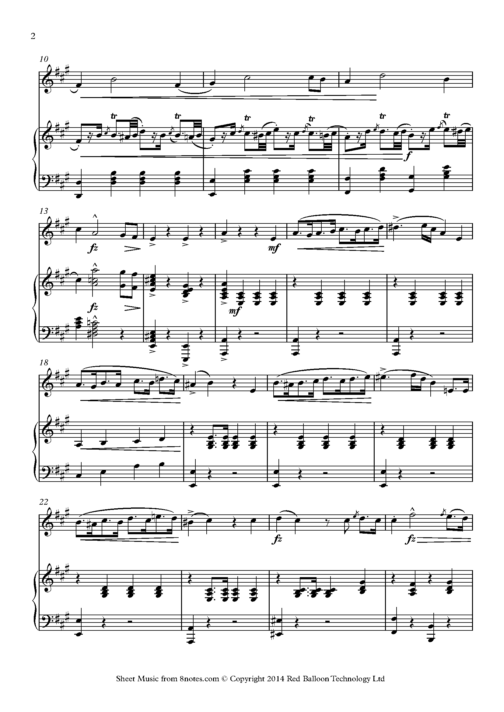 National Anthem of Brazil Sheet music for Violin - 8notes.com