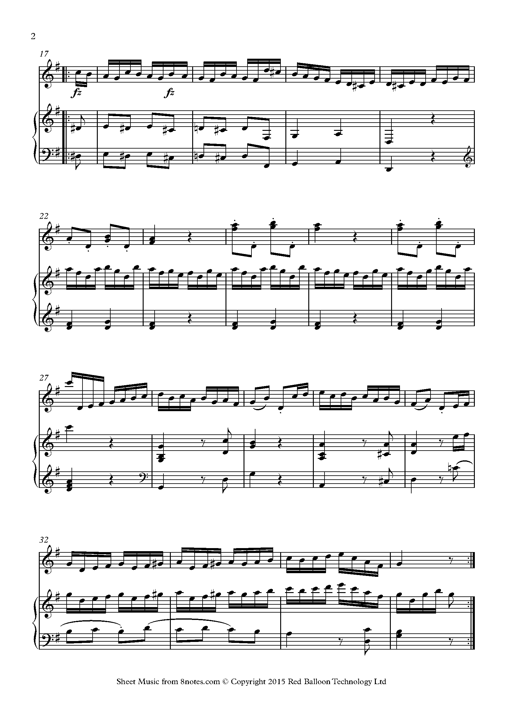 Haydn - Piano Trio 'Gypsy Rondo' 3rd mvt Sheet music for Violin ...