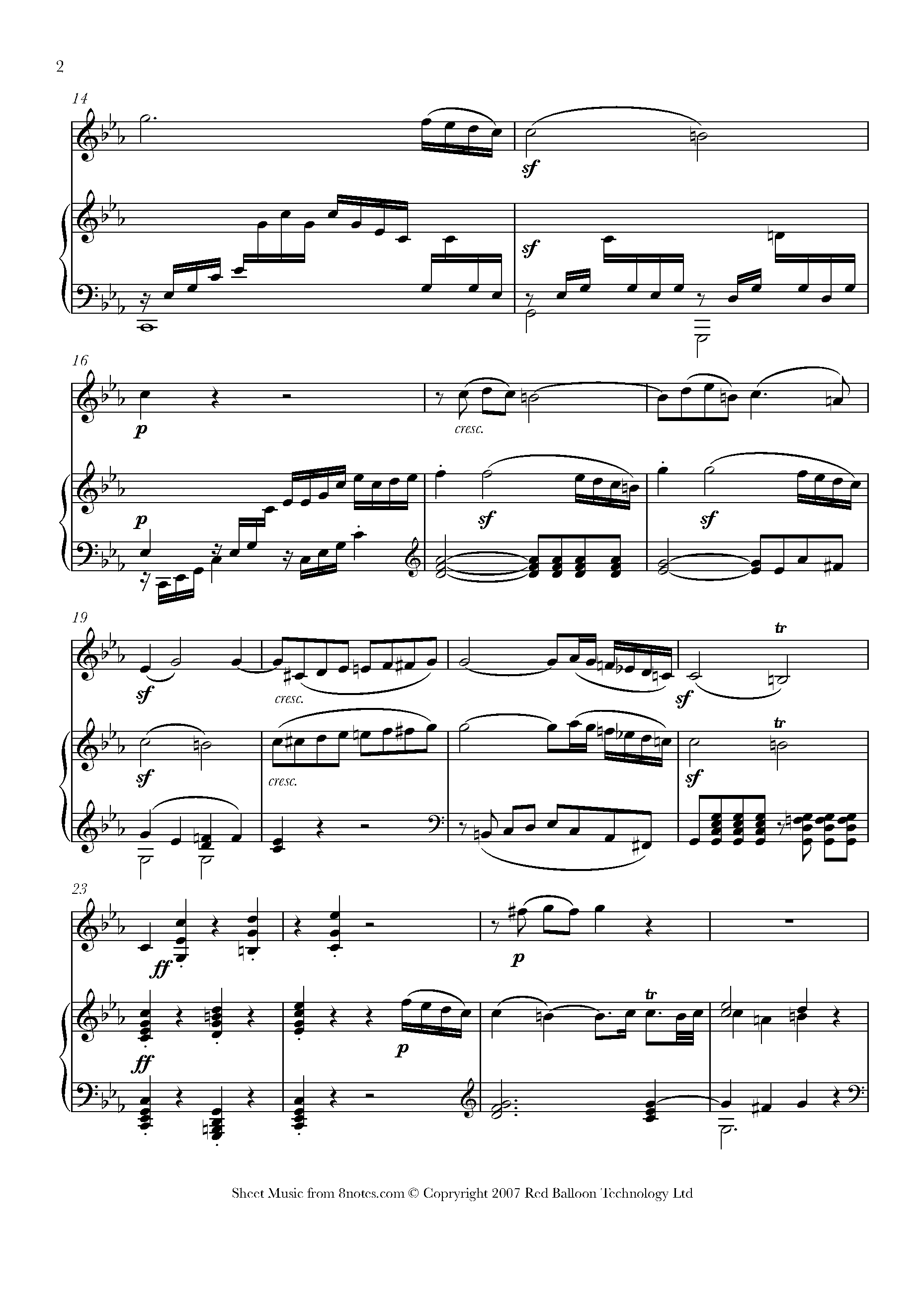 Beethoven - Violin Sonata op. 30 nr. 2 1st movement complete Sheet ...