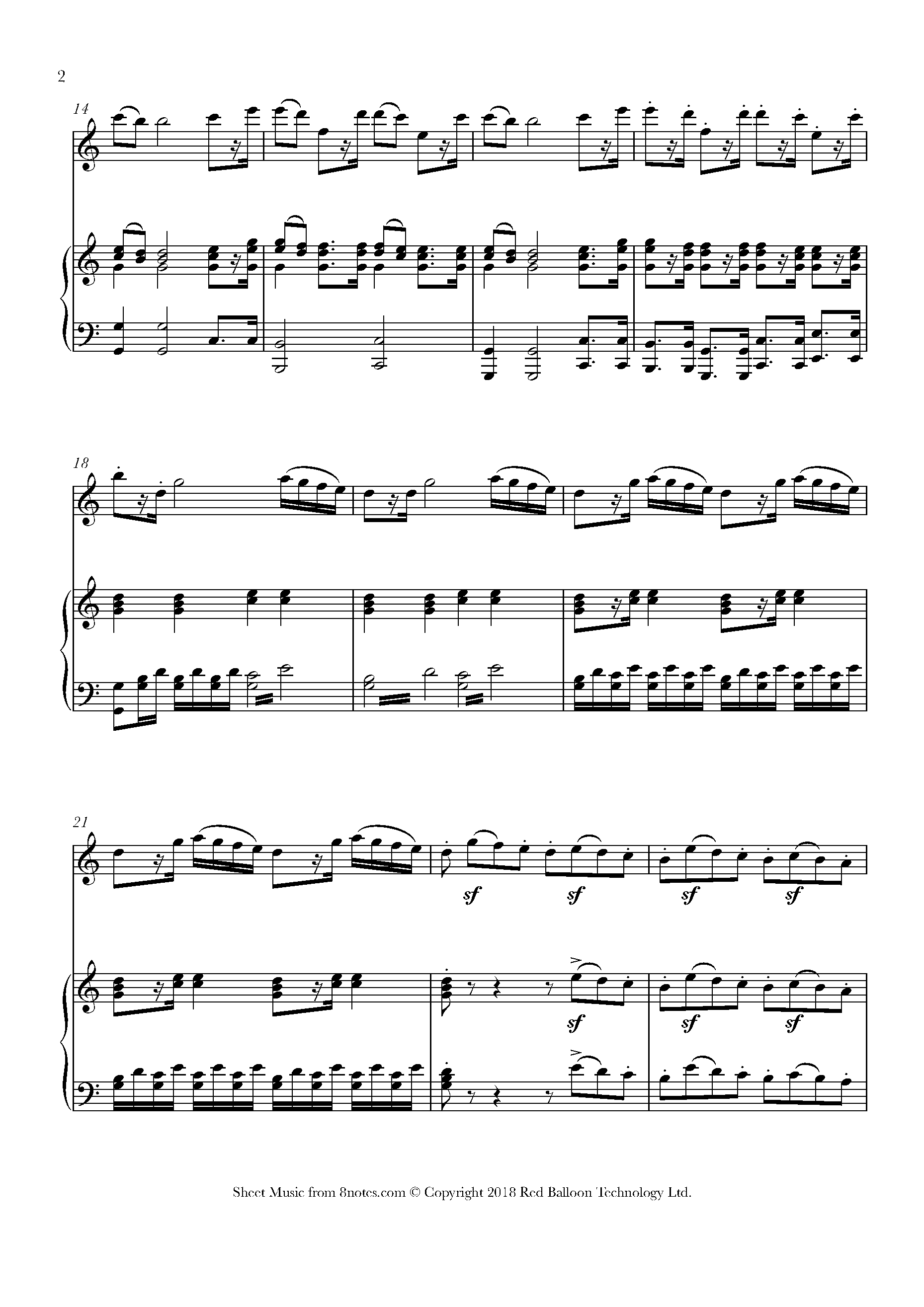 Beethoven - Symphony No.5, Fourth Movement Sheet music for Violin ...