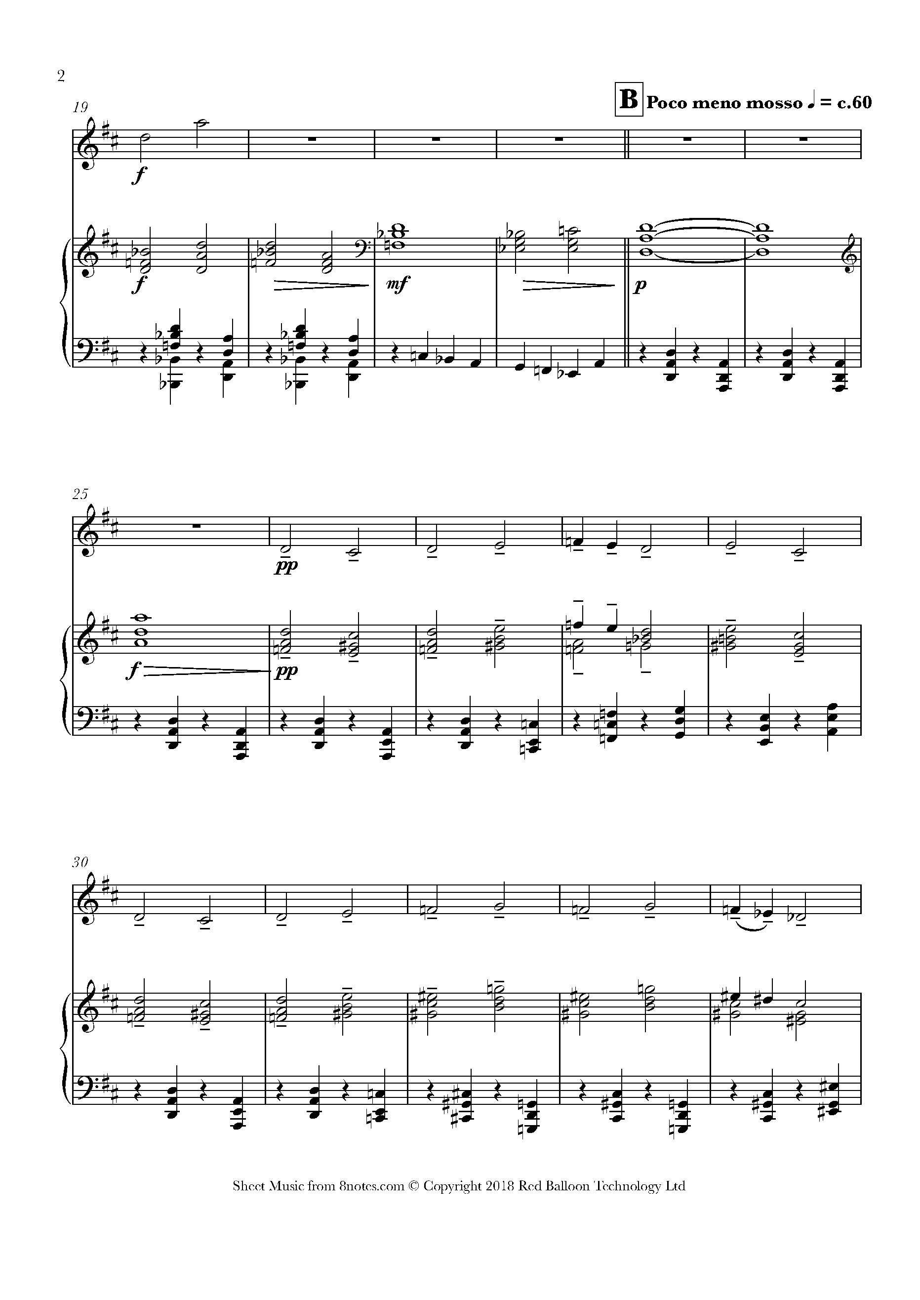 Holst - Saturn, The Bringer of Old Age from The Planets Sheet music for ...