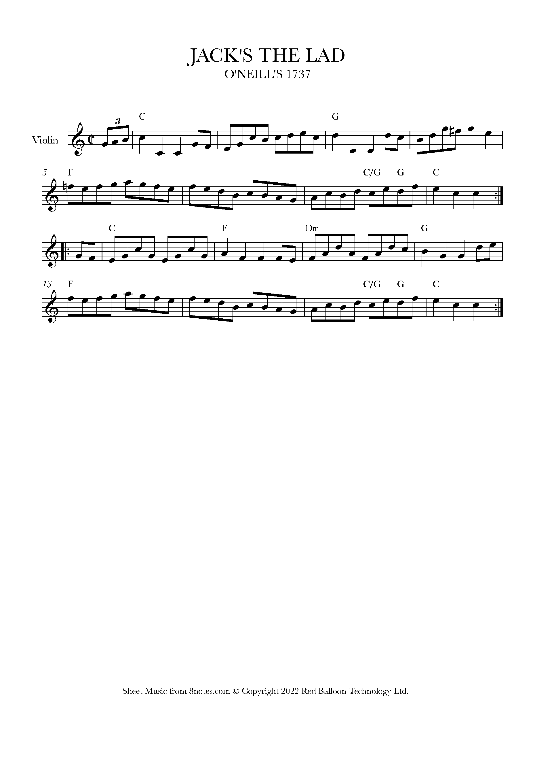 Jack s The Lad Irish Trad Sheet Music For Violin 8notes jack-s-the-lad-irish-trad-sheet-music-for-violin-8notes