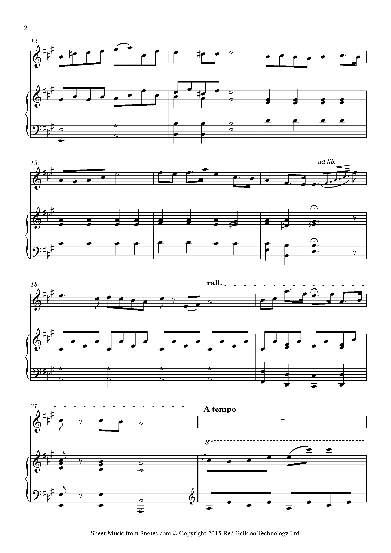 Stephen Foster - Jeanie With The Light Brown Hair Sheet music for ...