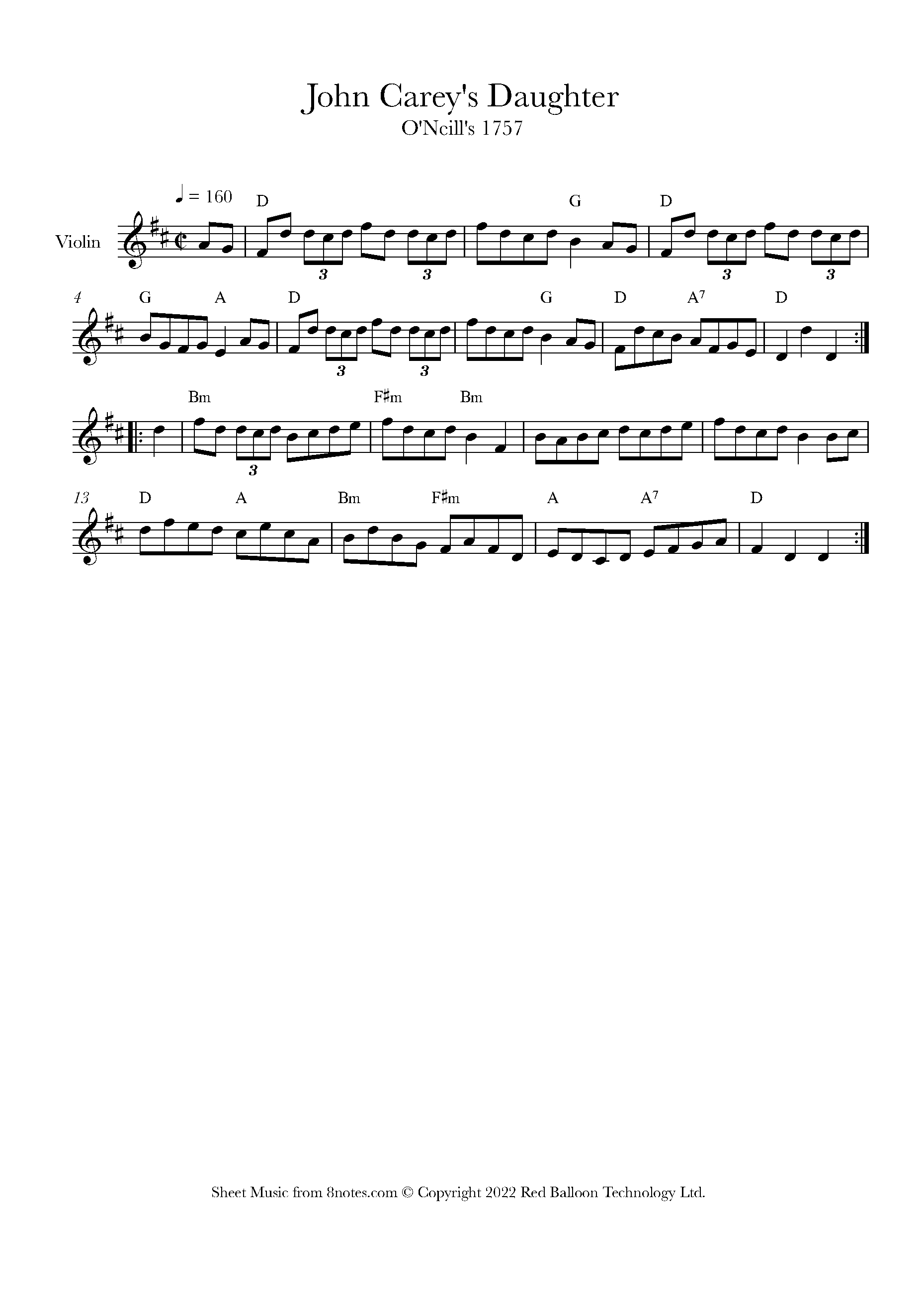 Jockey at the Fair, The (Irish Trad.) Sheet music for Violin - 8notes.com