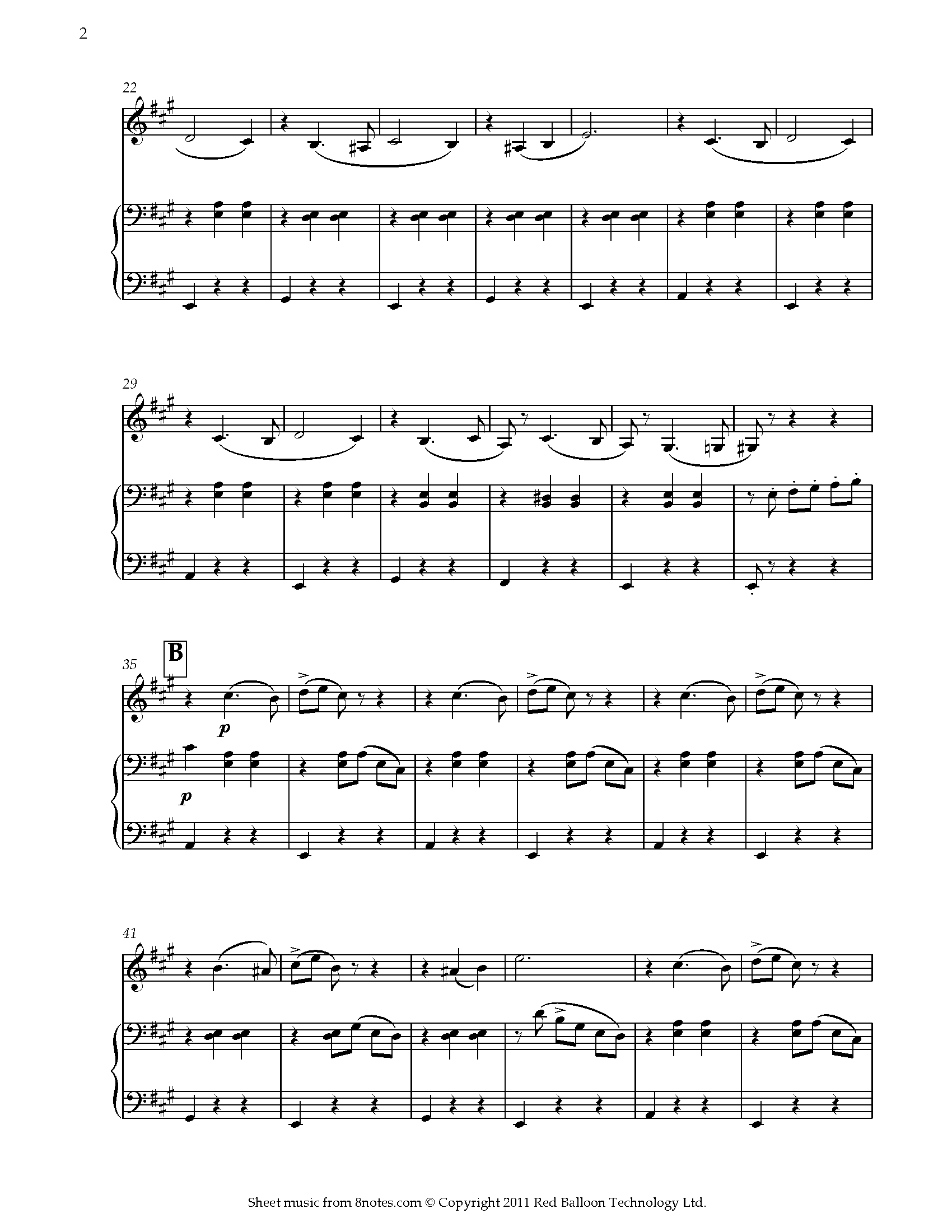 Tchaikovsky - Swan Lake Op. 20 Waltz Sheet music for Violin - 8notes.com
