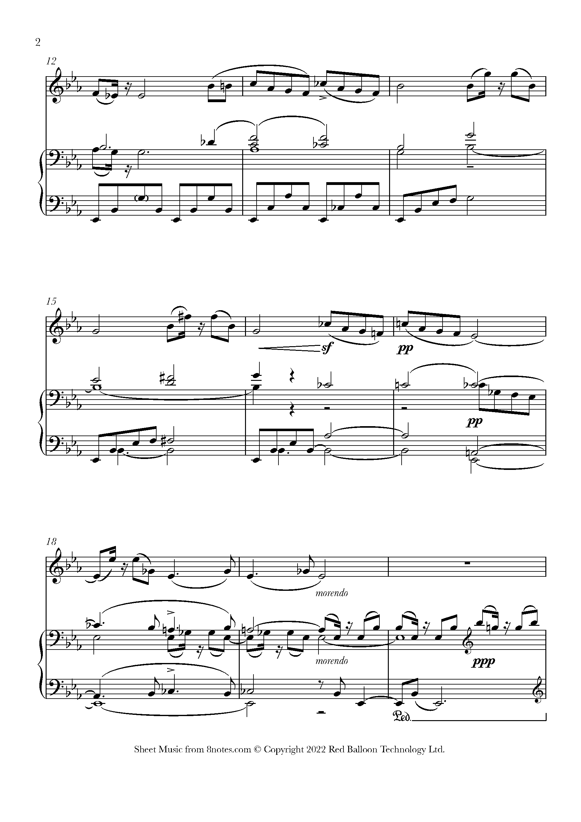Mahler - Symphony No. 6, Slow Movement Sheet music for Violin - 8notes.com