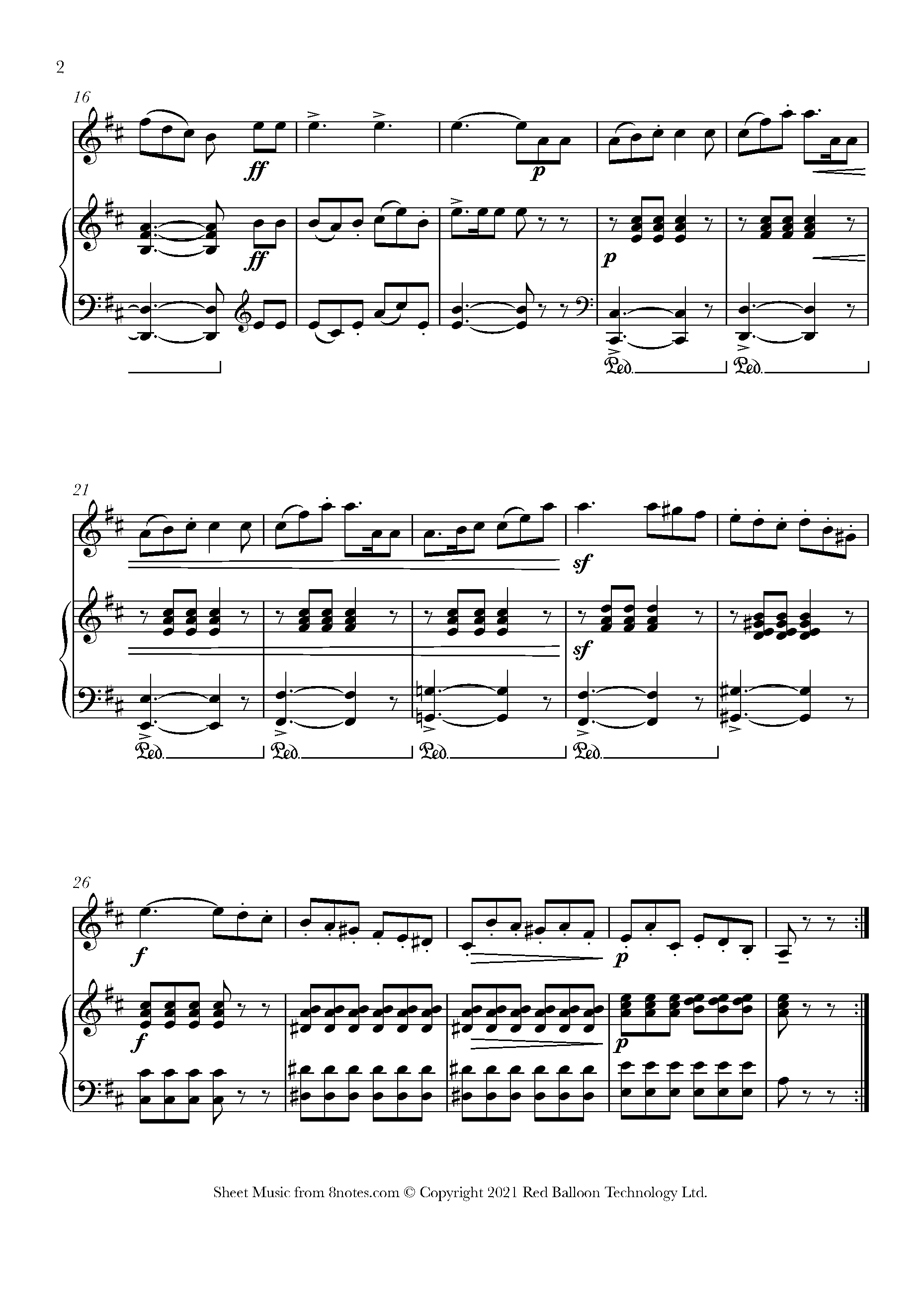 Mendelssohn - Songs Without Words, Op.19, No.3 Sheet music for Violin ...