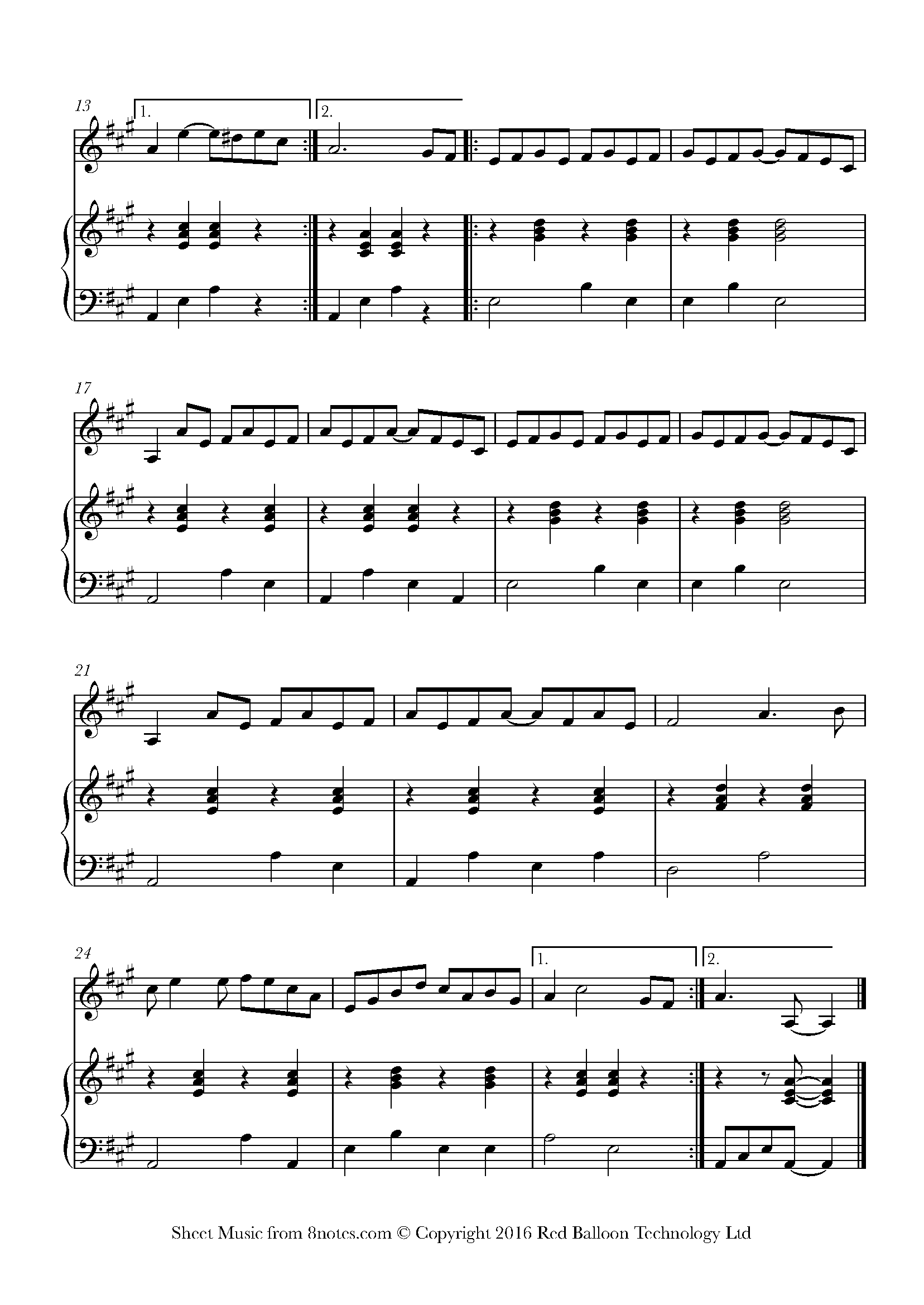 M. E. Williams - Pig Ankle Rag Sheet music for Violin - 8notes.com