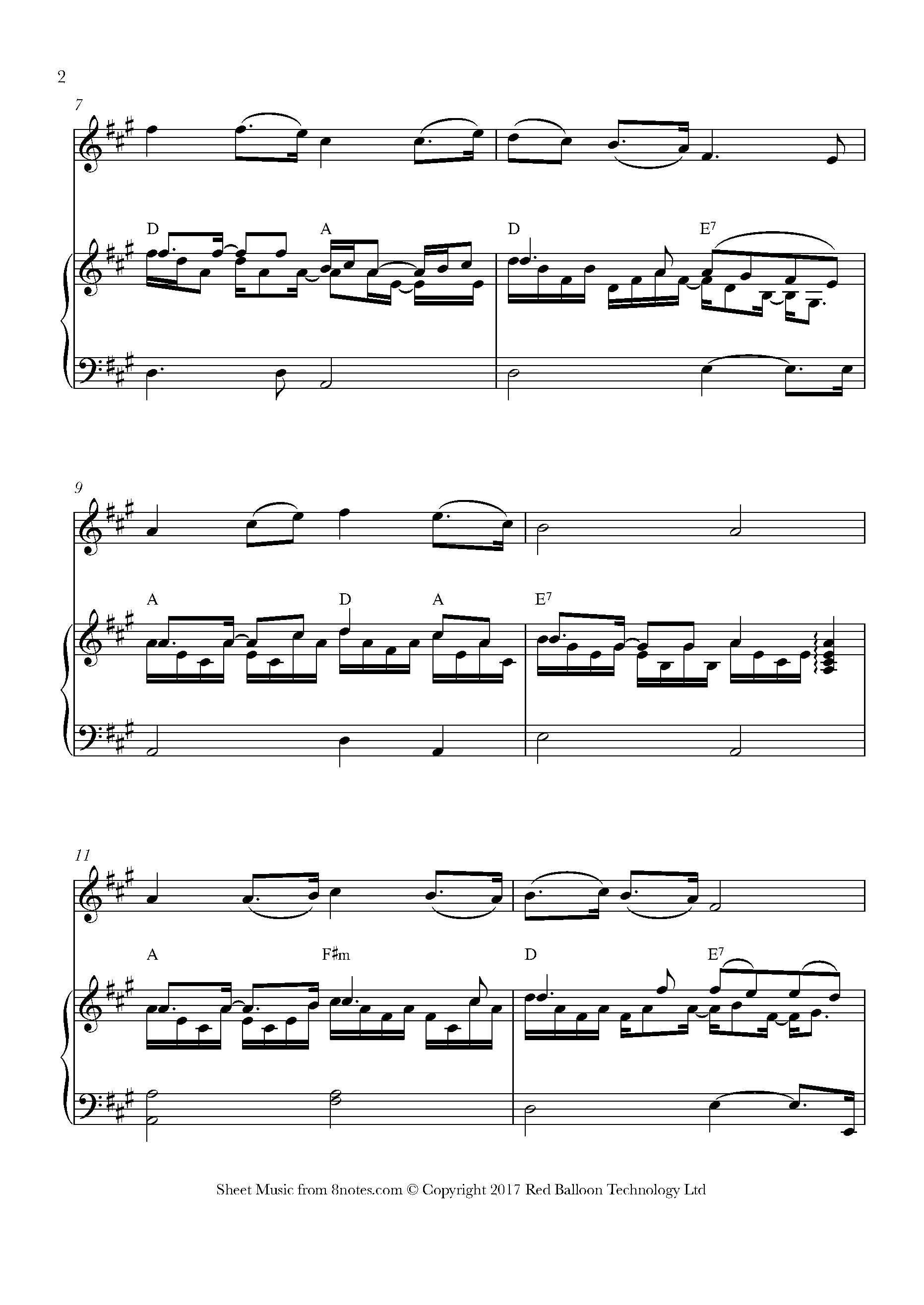 Red is the Rose (Irish Trad.) Sheet music for Violin - 8notes.com
