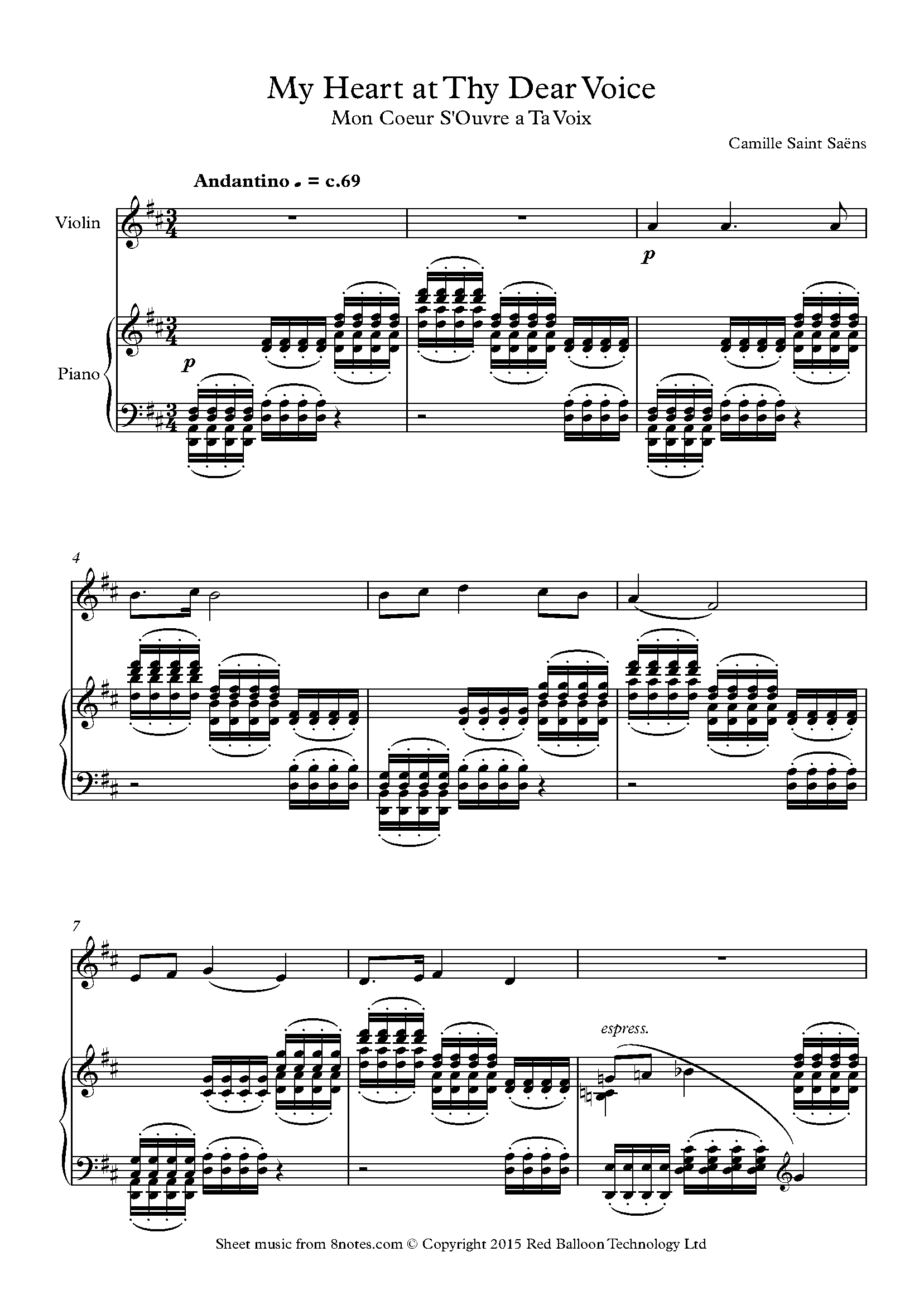 ﻿Saint-Saëns - Mon Coeur S'Ouvre a Ta Voix (My Heart at Thy Dear Voice ...