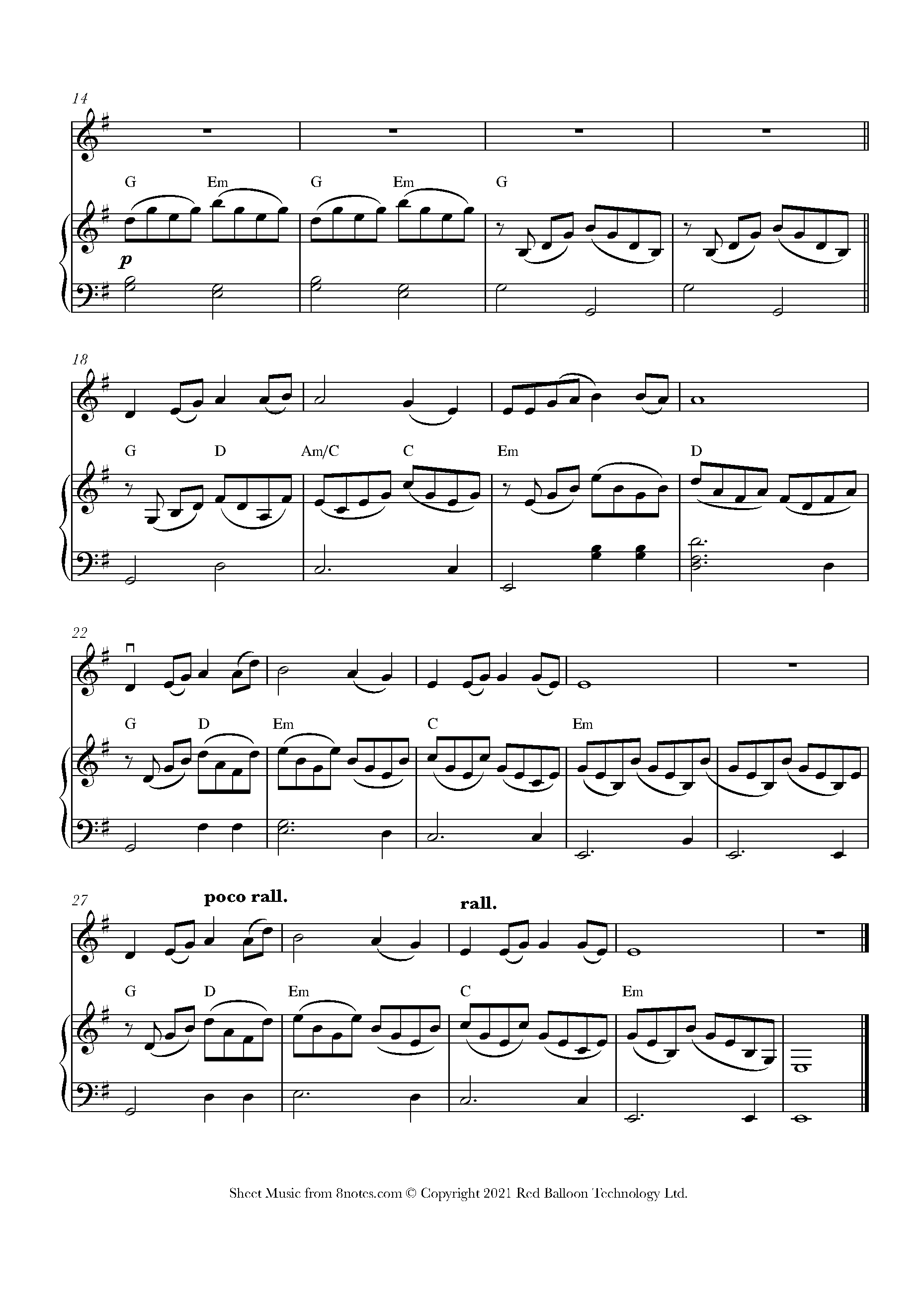 Takeda Lullaby (Japanese Trad.) Sheet music for Violin - 8notes.com
