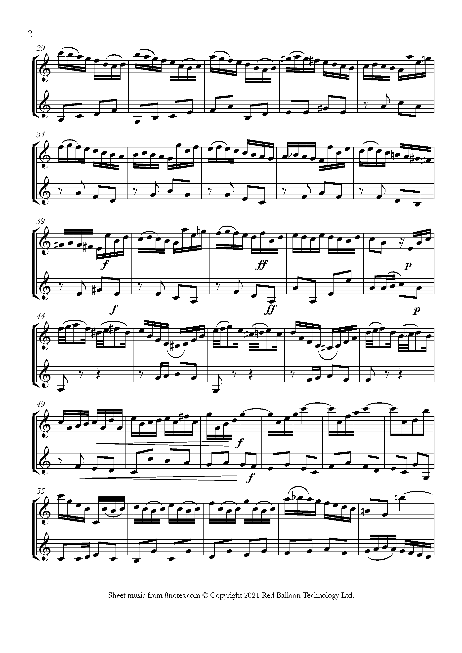 Bach - Violin Concerto in A Minor, BWV 1041 1st mvt Sheet music for ...
