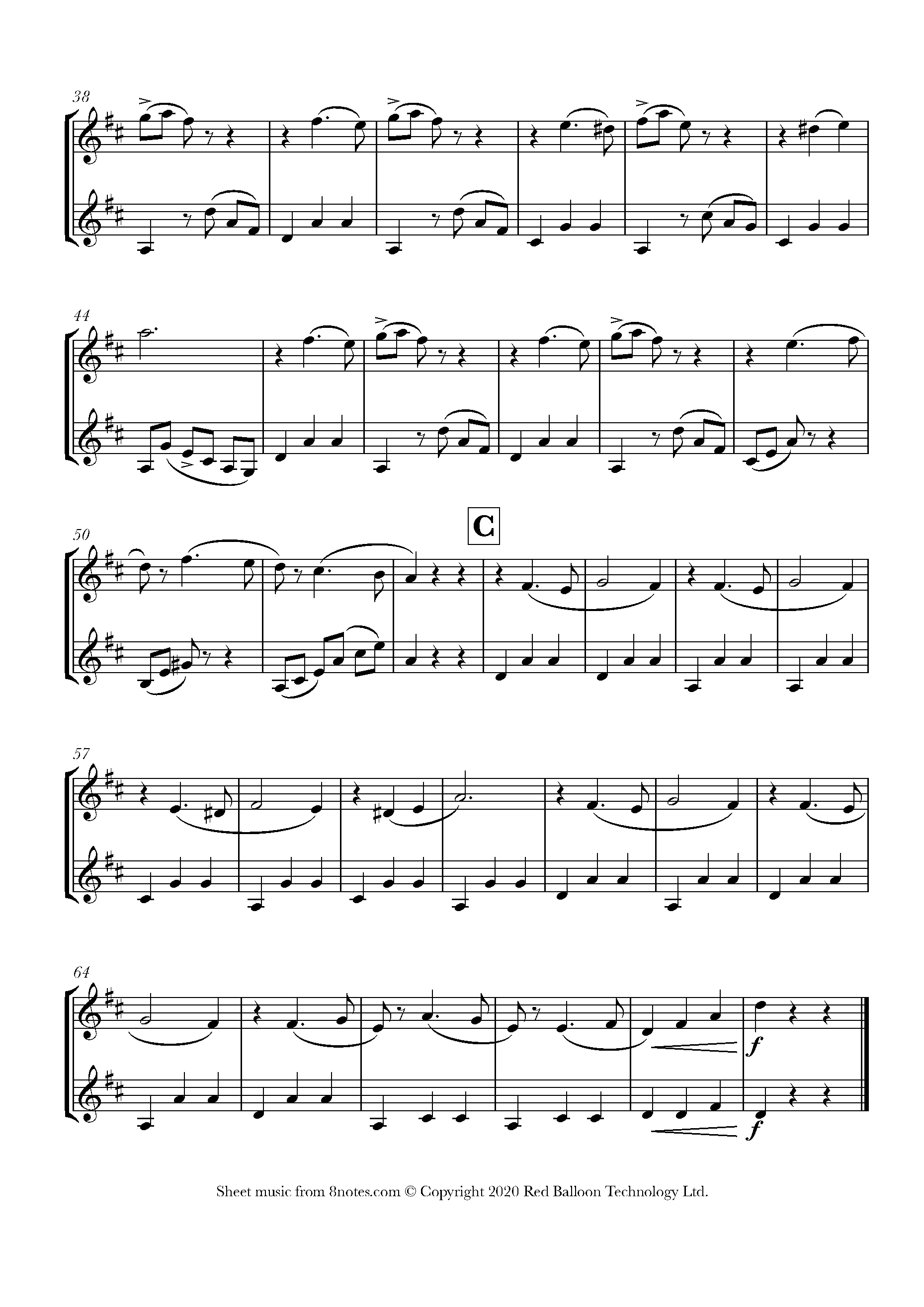 Tchaikovsky - Swan Lake Op. 20 Waltz Sheet music for Violin Duet ...