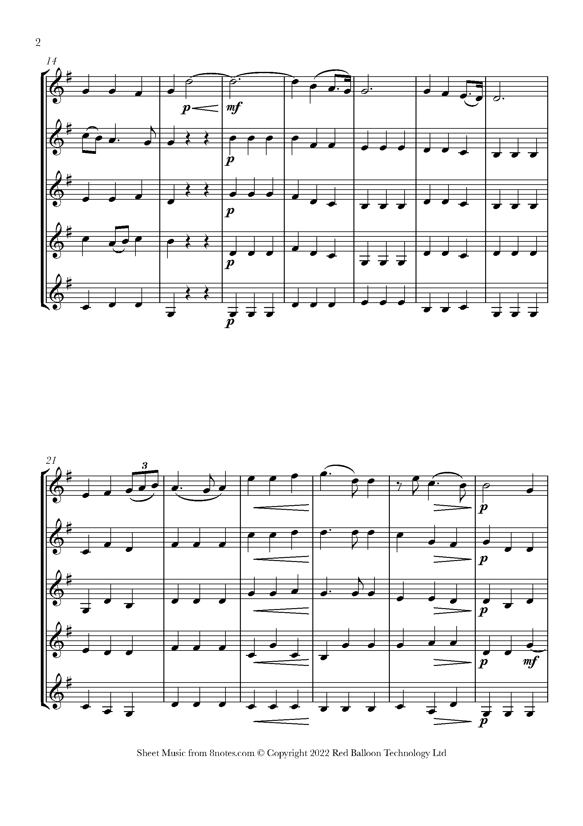 Handel - Largo from Xerxes Sheet music for Violin Ensemble - 8notes.com