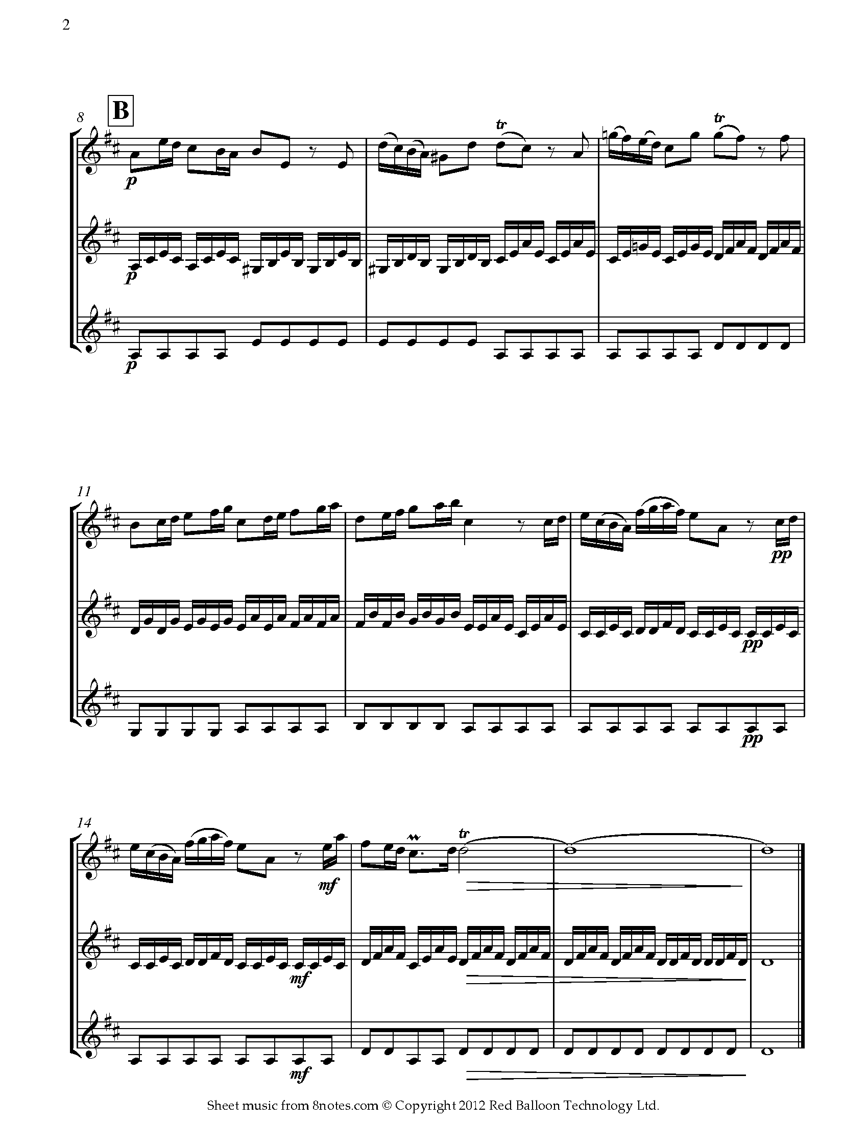 Vivaldi - Winter from the Four Seasons 2nd movement Sheet music for ...