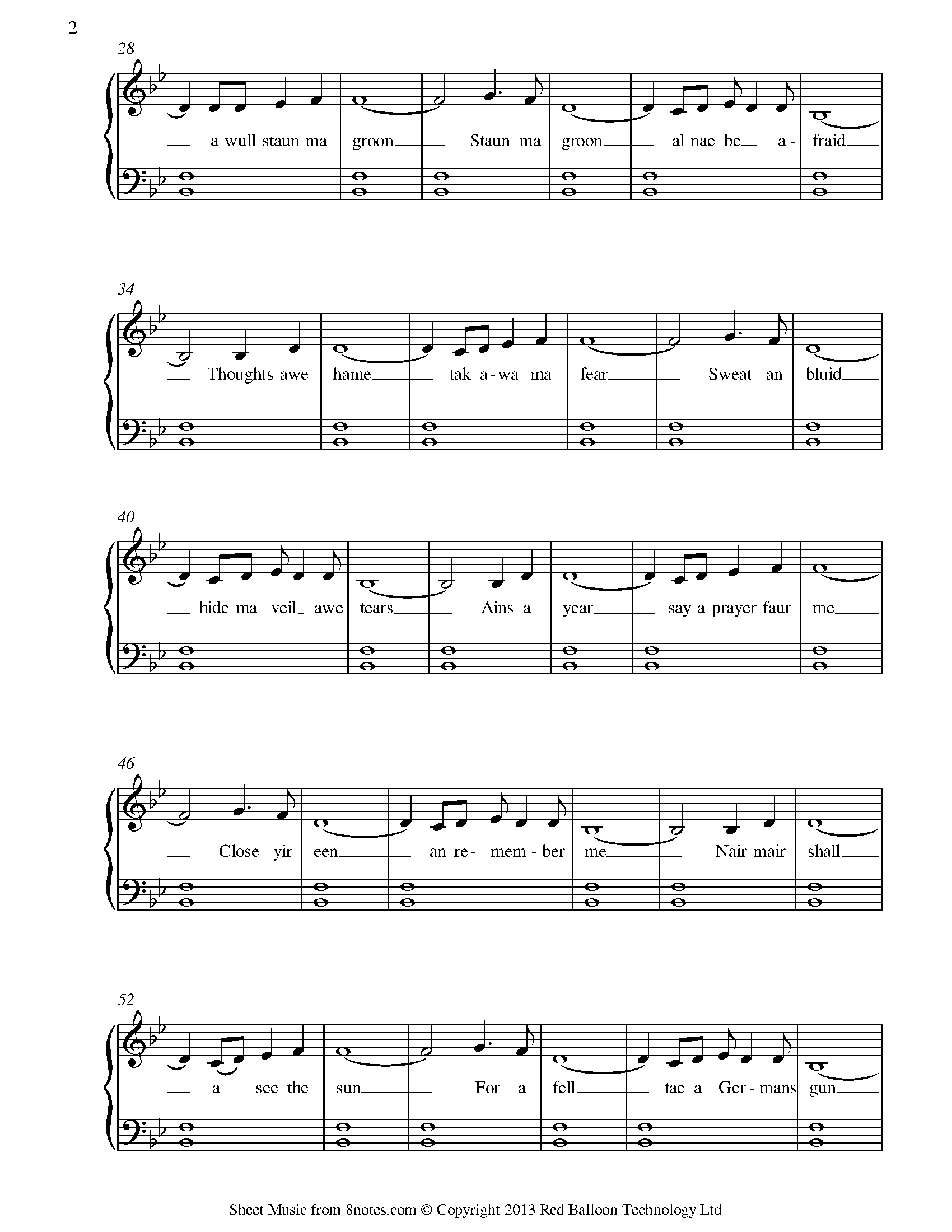 St. MacKenzie (from the film We Were Soldiers) 'Lay Me Doon in the Caul ...