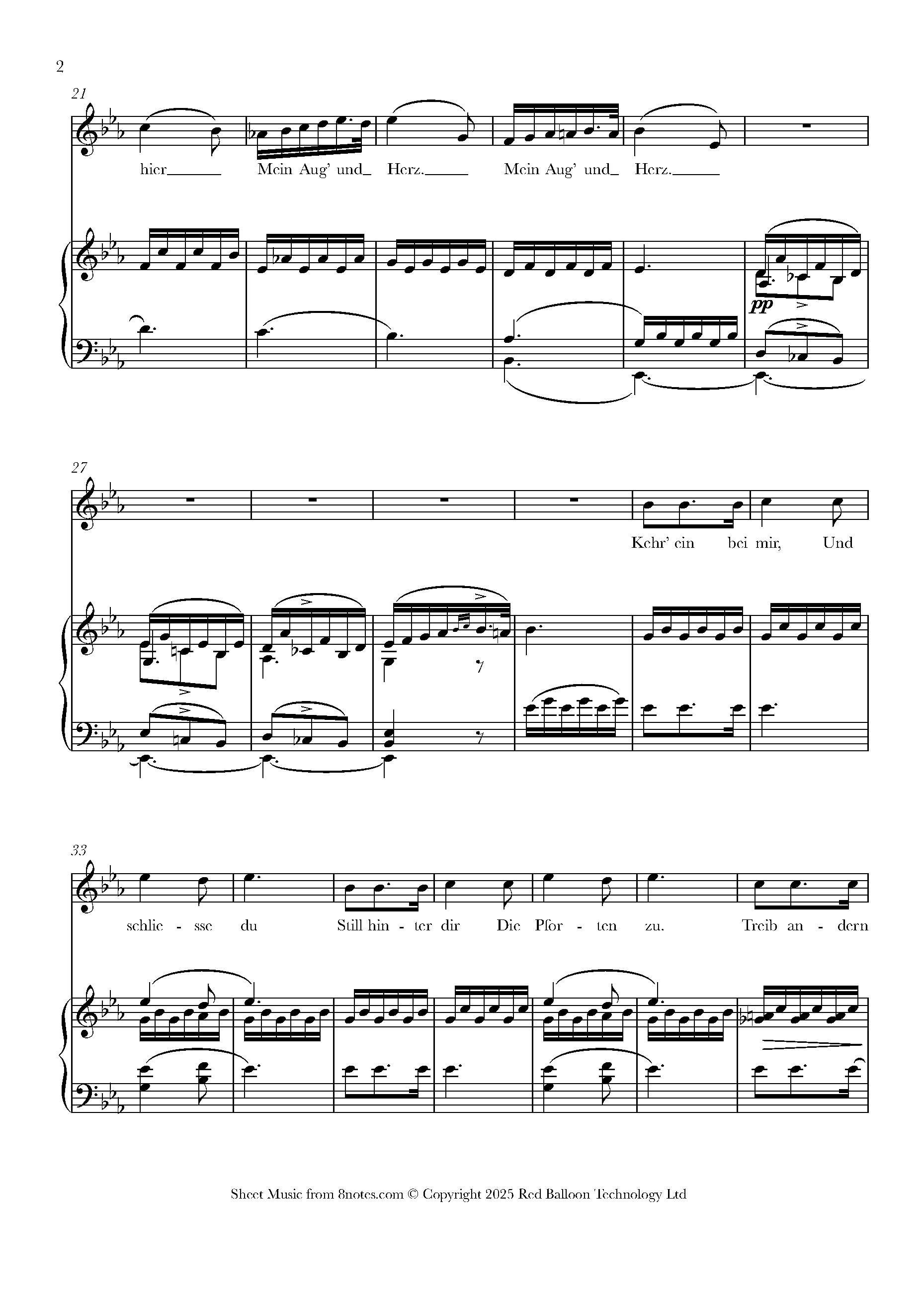 Schubert, Franz - Du bist die Ruh, D.776 for Voice - Free Sheet music ...