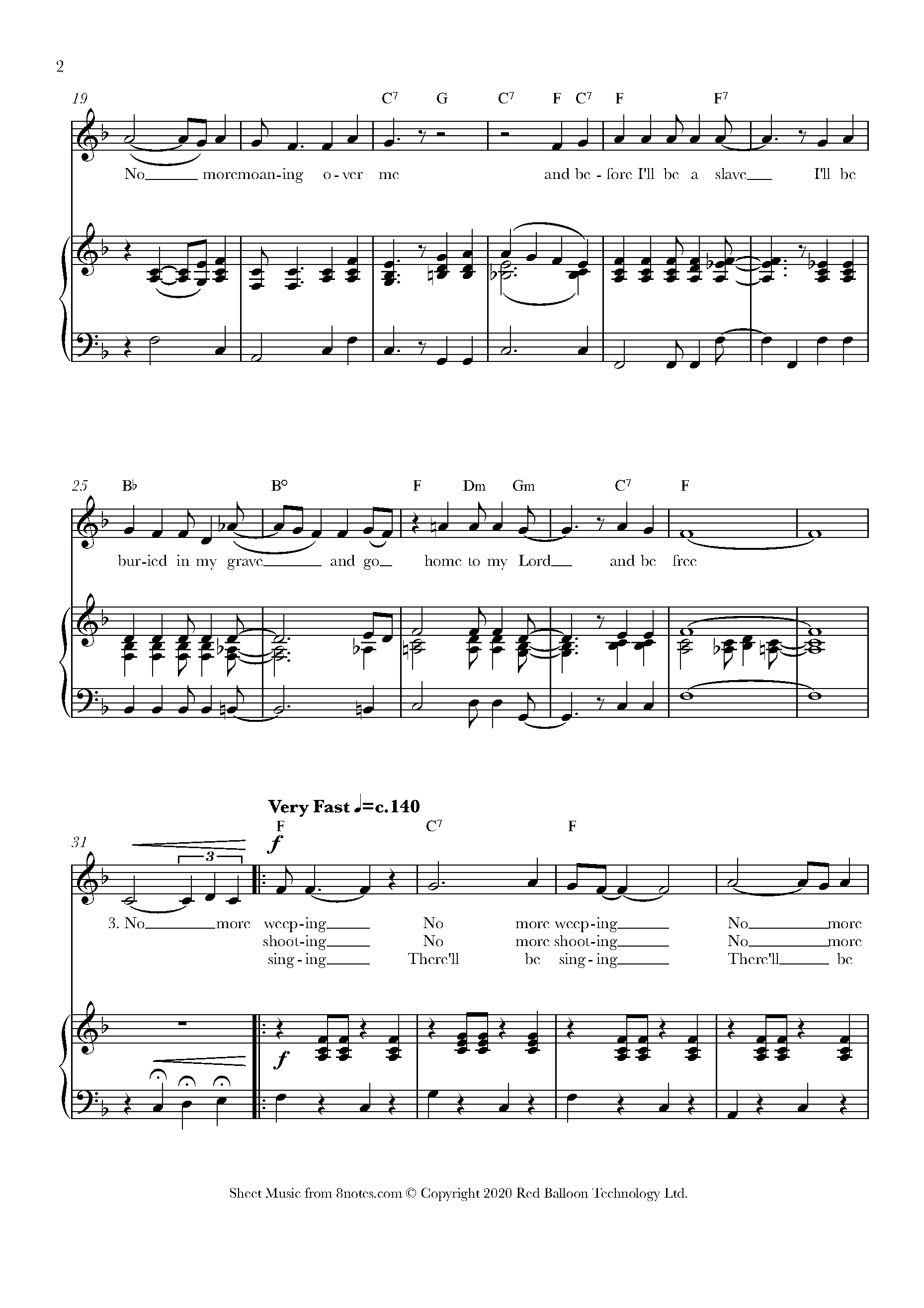 Oh, Freedom Sheet music for Voice - 8notes.com