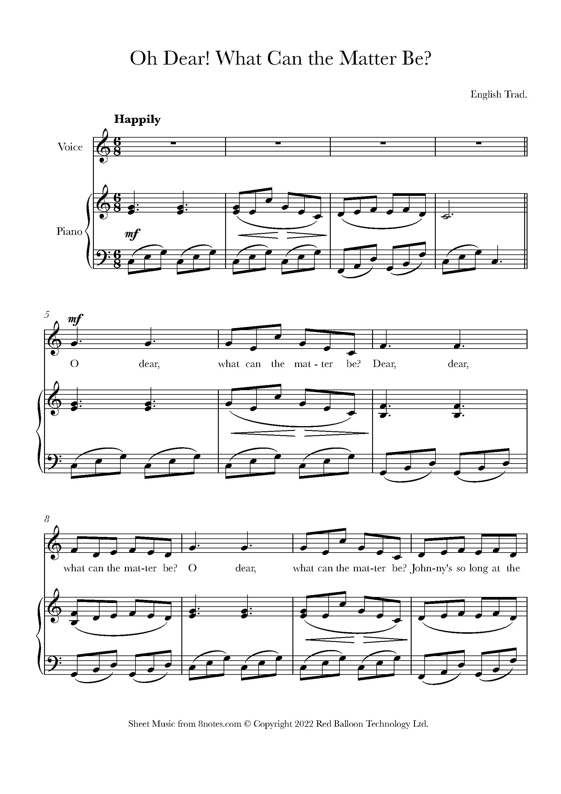 Oh Dear What Can The Matter Be Sheet Music For Voice 8notes oh-dear-what-can-the-matter-be-sheet-music-for-voice-8notes